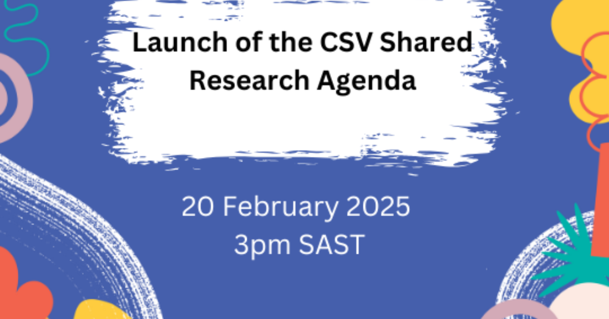 Launch of the Shared CSV Research Agenda | Safe Futures Hub